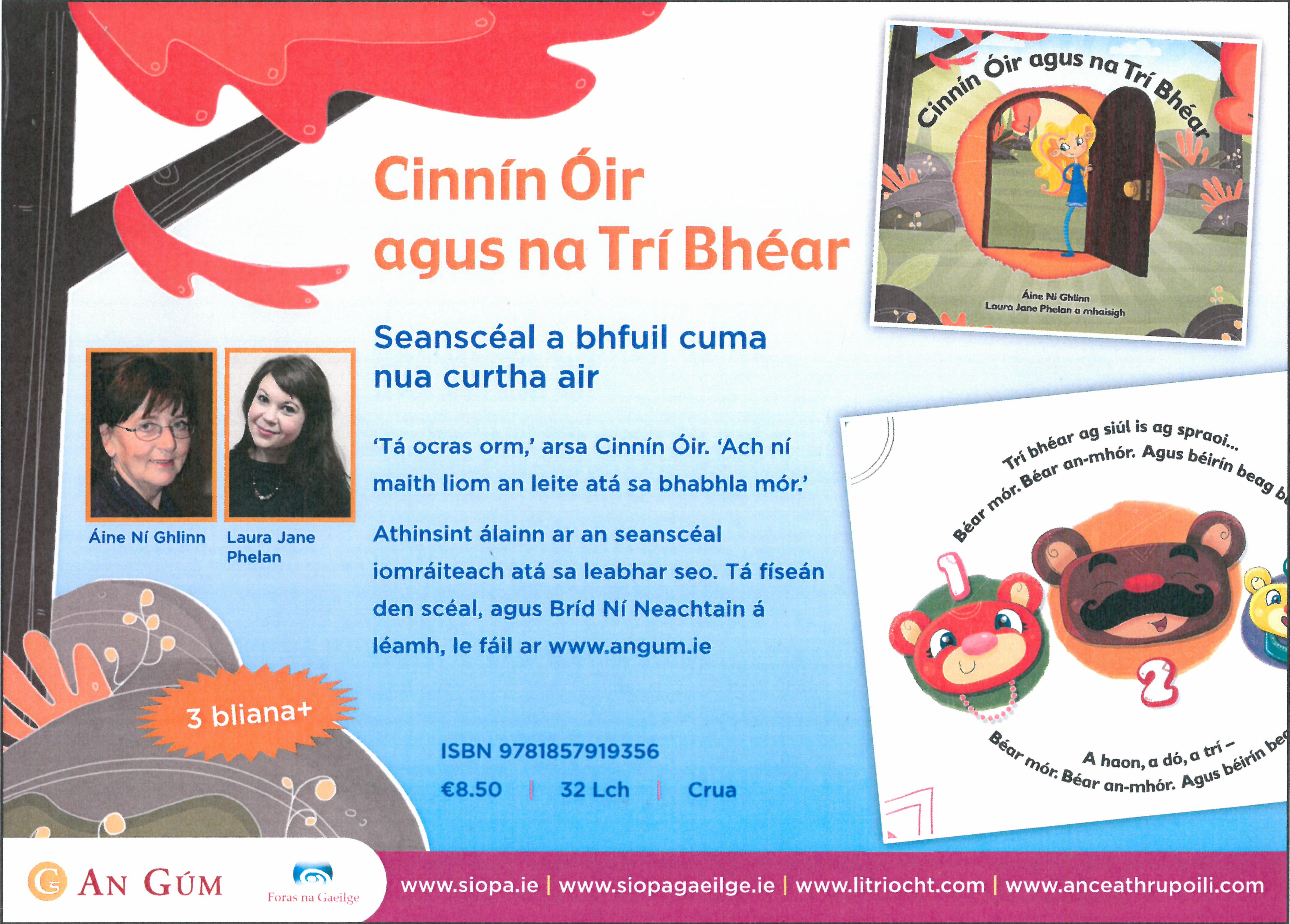 Cinnín Óir agus na Trí Bhéar - www.forasnagaeilge.ie